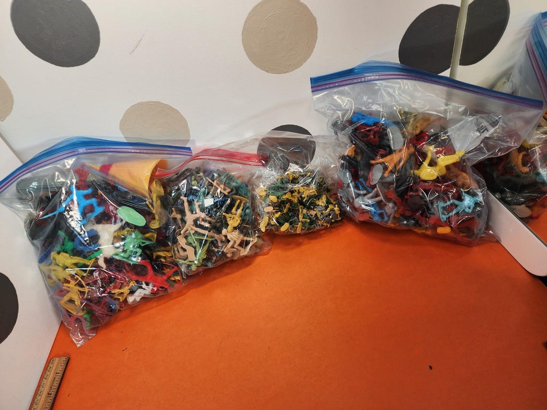 Giant Lot of Plastic Play Figures - Etsy