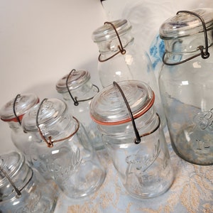 Lot of 7 Assorted Antique Ball Jars Large to Small - Etsy