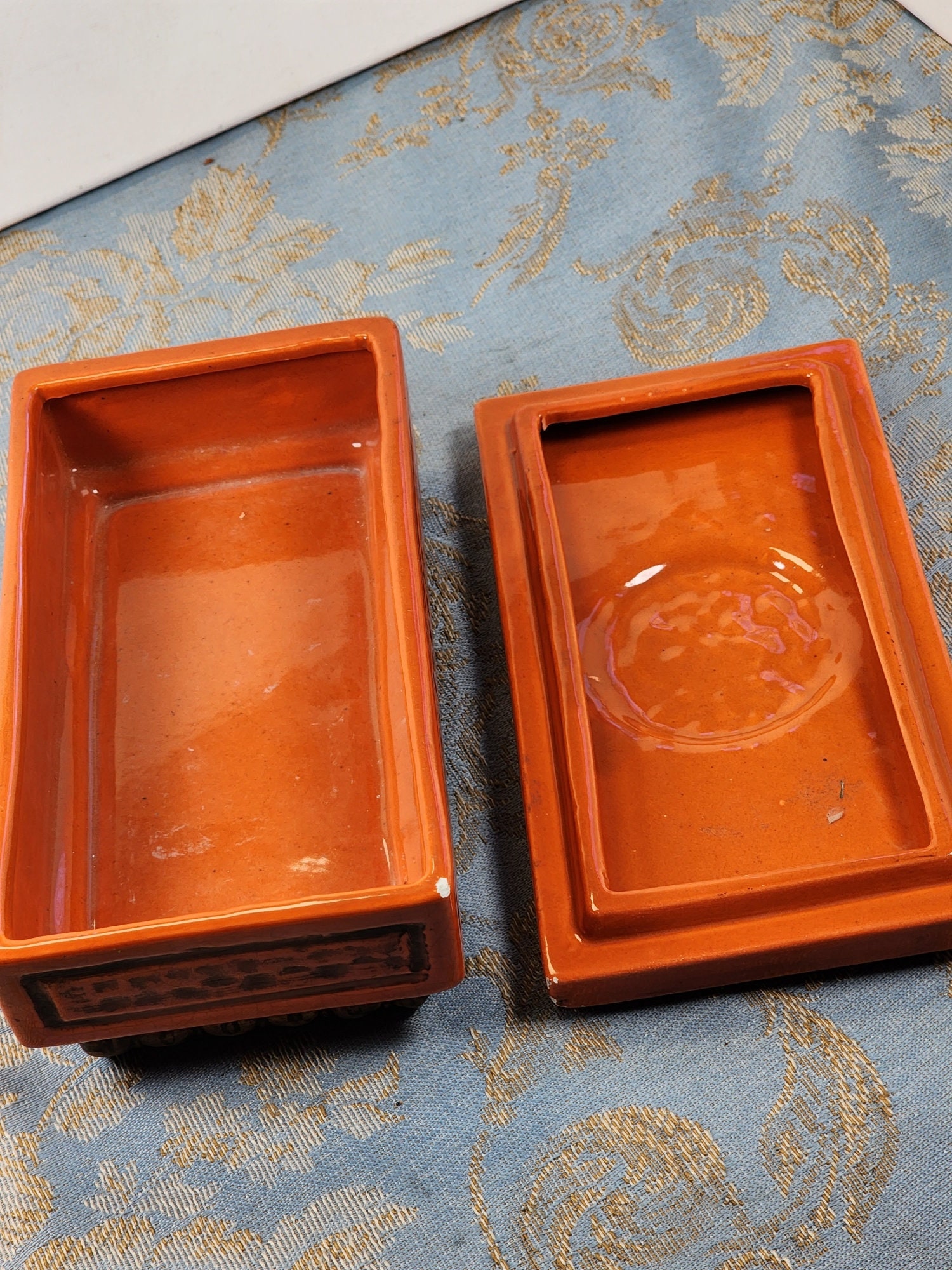 Vintage Ceramic Chinese Box - Etsy