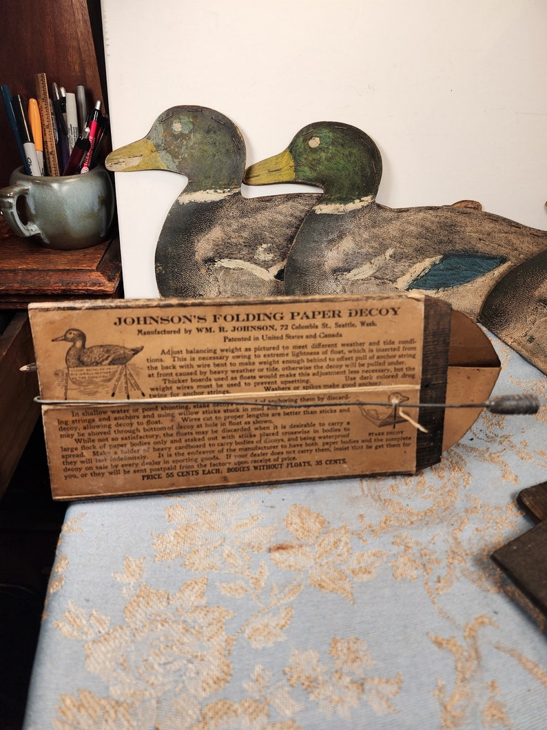Antique Paper Duck Decoys - Etsy