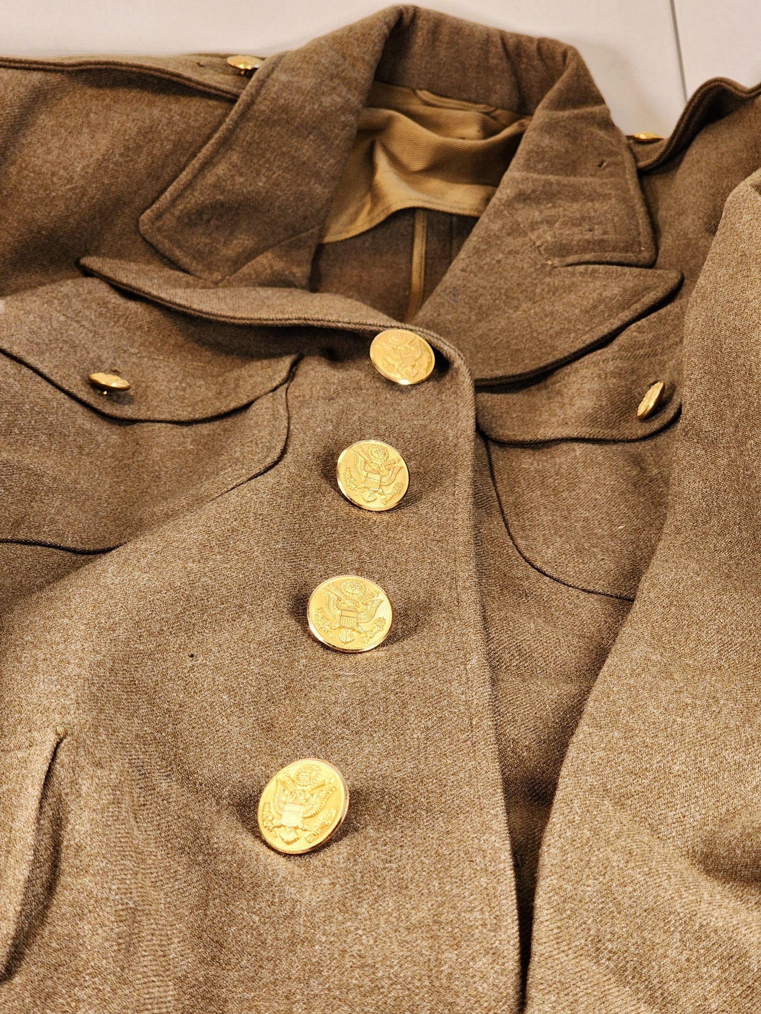 US ARMY WWII Era Od Dress Wool Jacket Size Small - Etsy