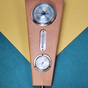 Vintage West German Combo Barometer/thermometer/ Humidity - Etsy