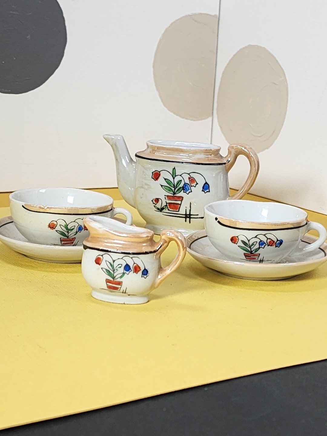 Vintage Tiny Tea-set - Etsy