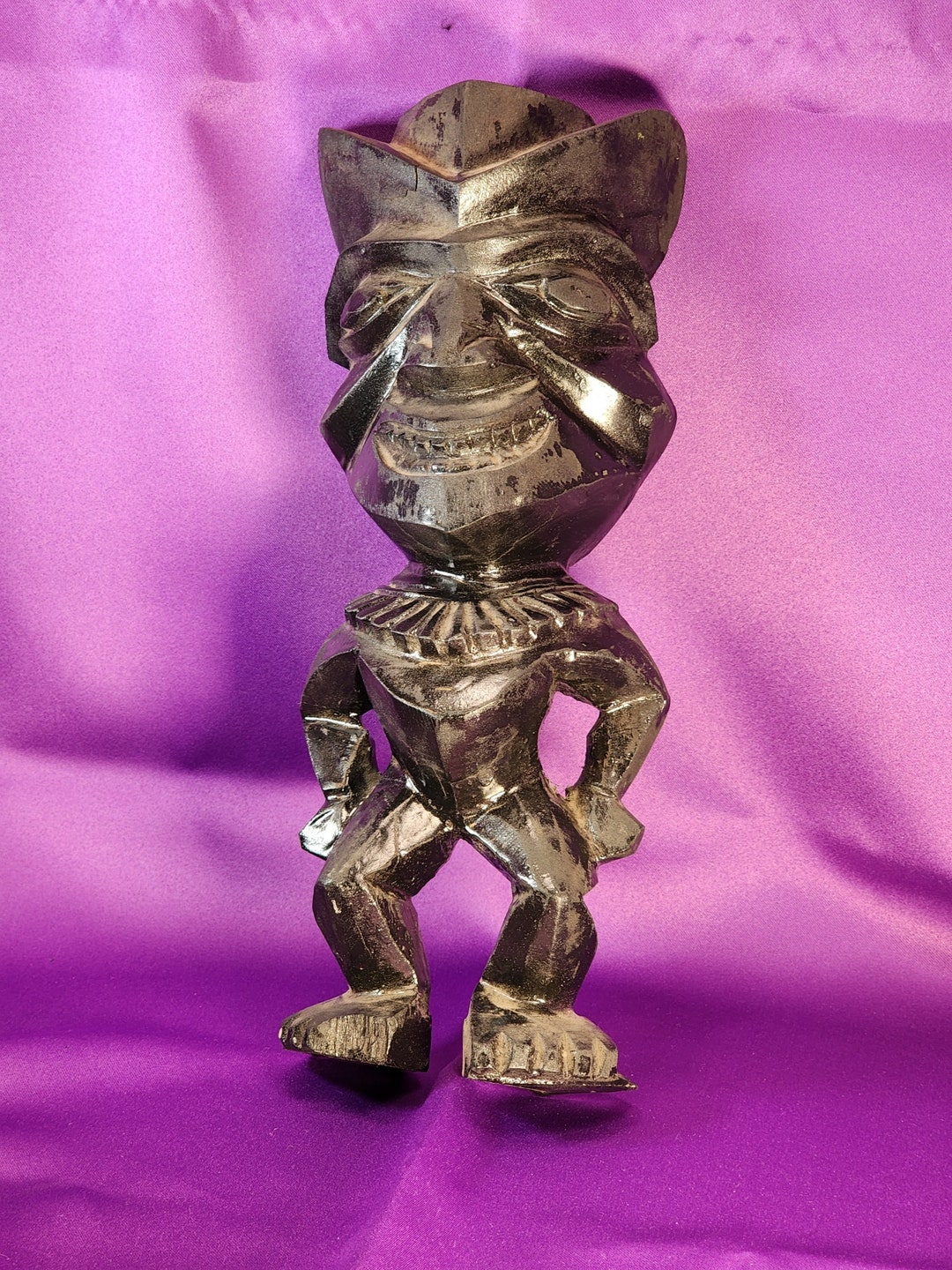 Vintage Tiki Dude With Cowboy Hat - Etsy