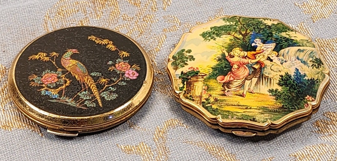 Lot of 2 Vintage Stratton Compacts - Etsy
