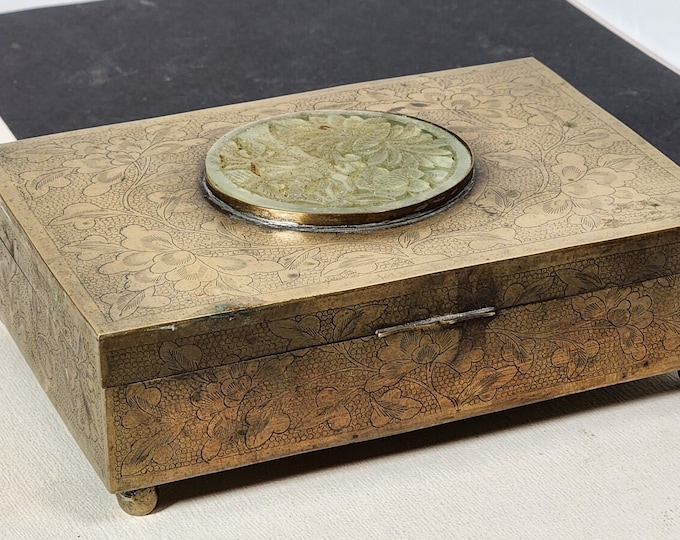 Antique Brass Peacock Box / Peacock Jewelry Trinket / Keepsake Box ...