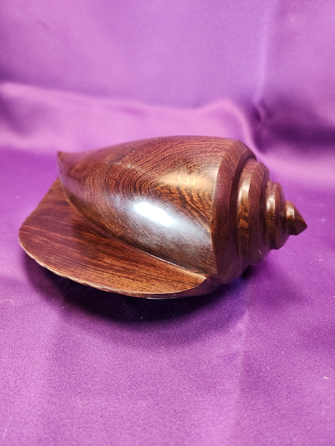 Vintage Wooden Seashell Sculpture - Etsy