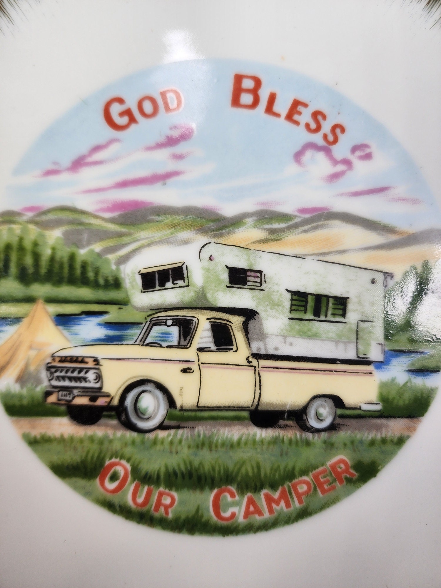 Vintage Camper Plate - Etsy
