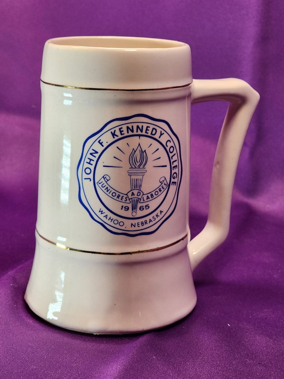 Vintage John F Kennedy College Mug - Etsy