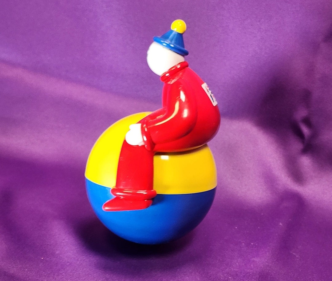 Vintage Rolling Clown Toy From Holland - Etsy
