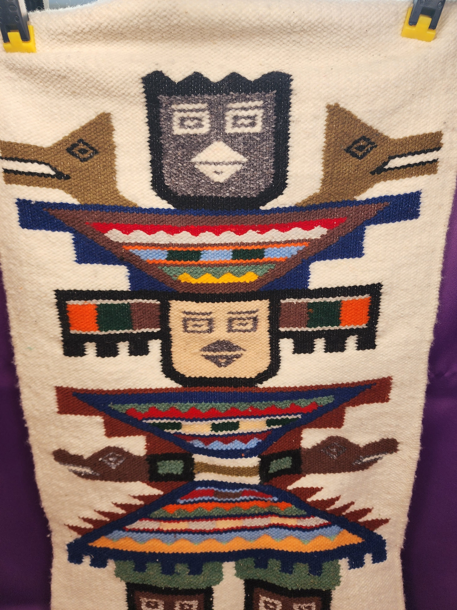 Vintage Woven Aztec Style Tapestry - Etsy