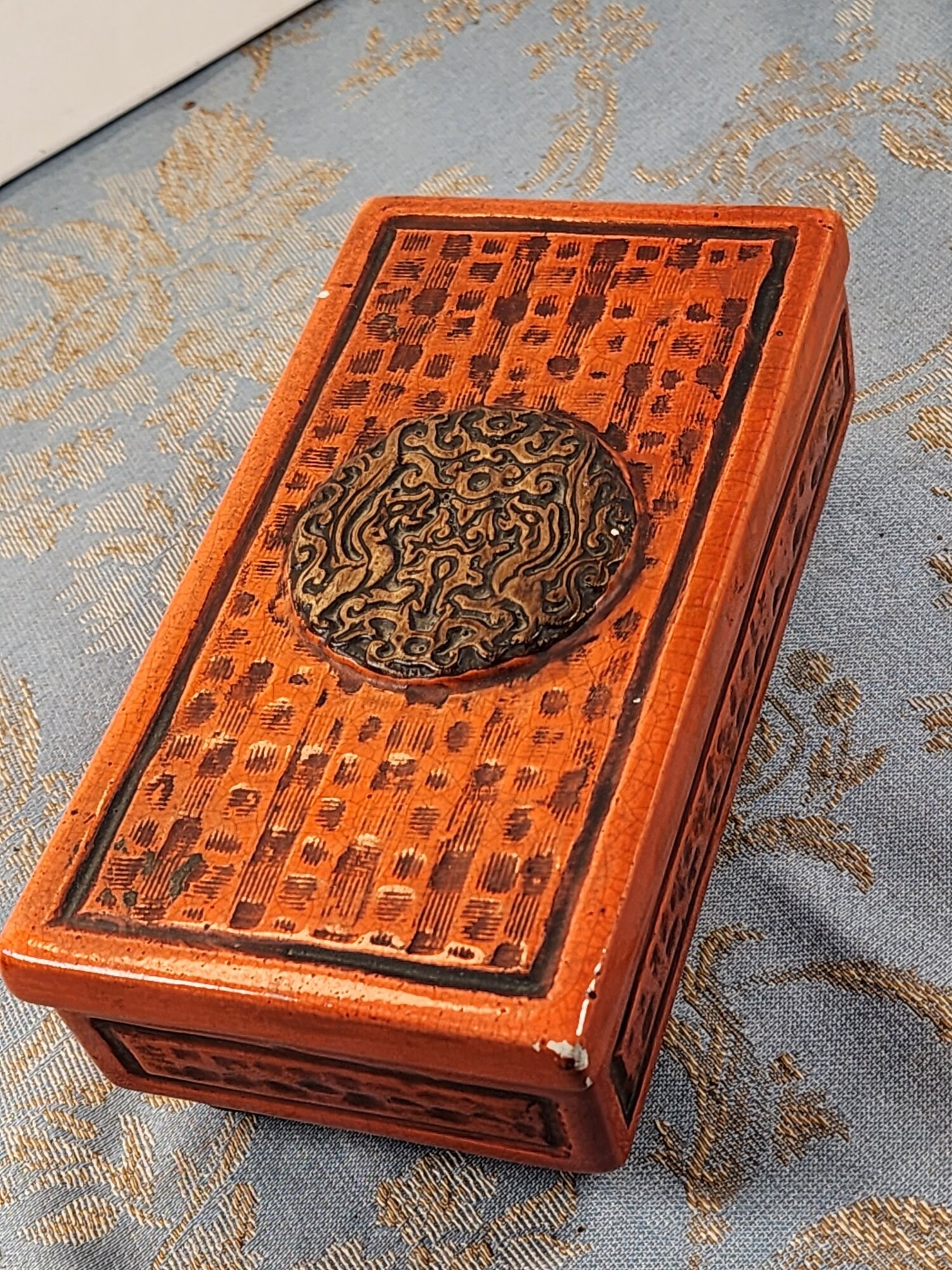 Vintage Ceramic Chinese Box - Etsy