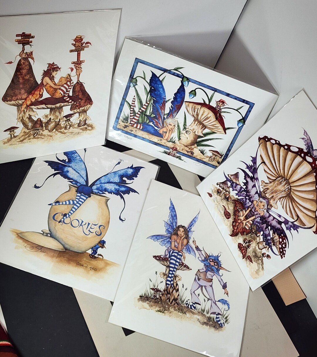 Signed Fairy Prints Total of 5 - Etsy