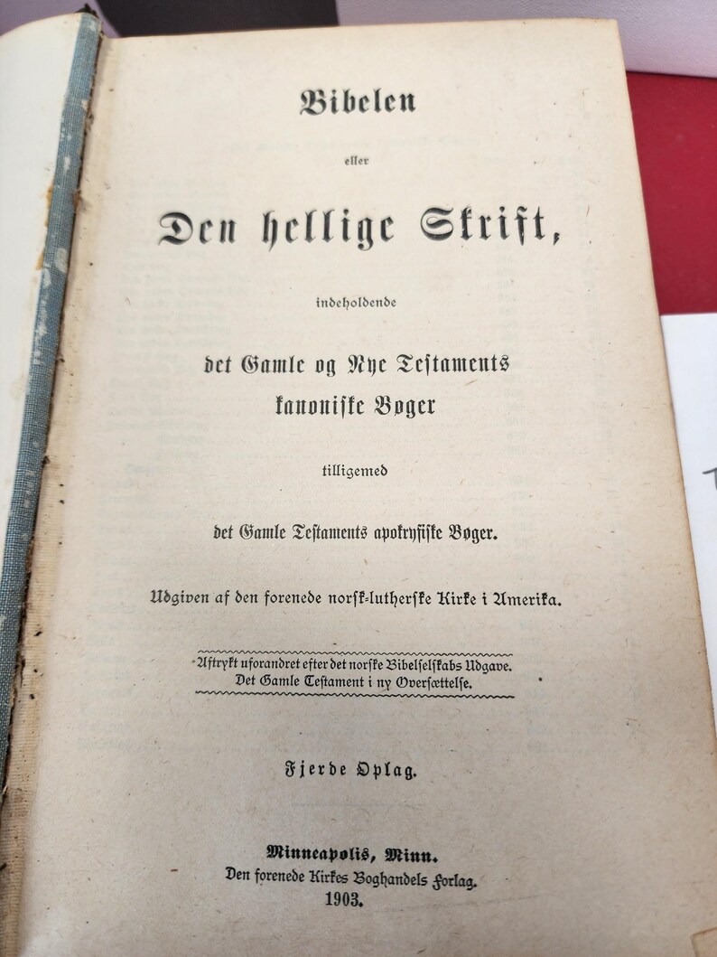 Norwegian Bible - Etsy