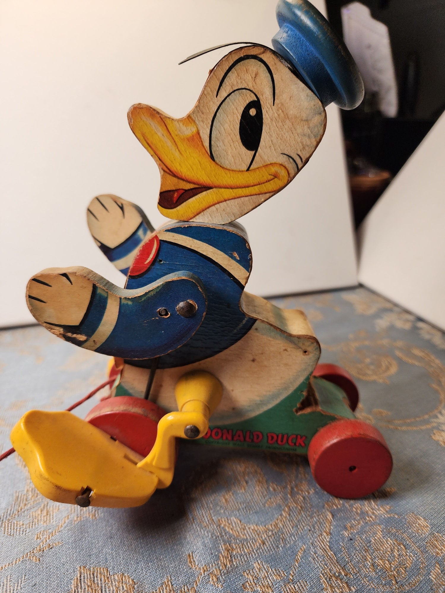 Vintage Donald Duck Pull Toy - Etsy