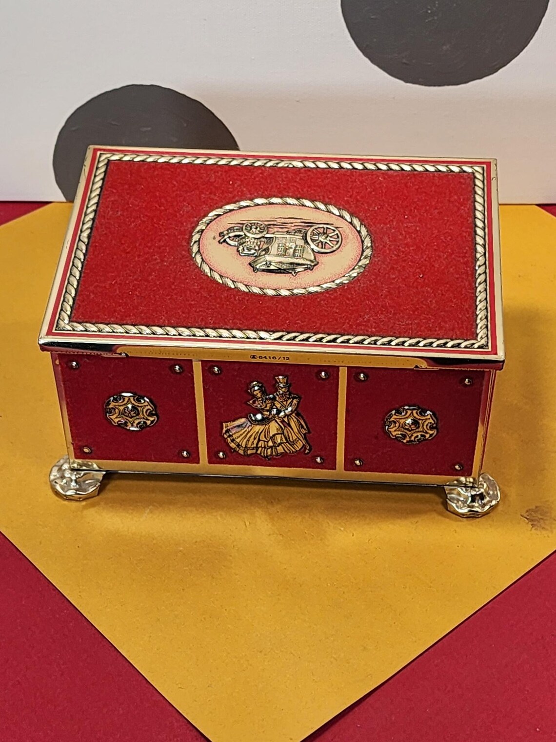 Cool West German Vintage Biscuit Tin - Etsy