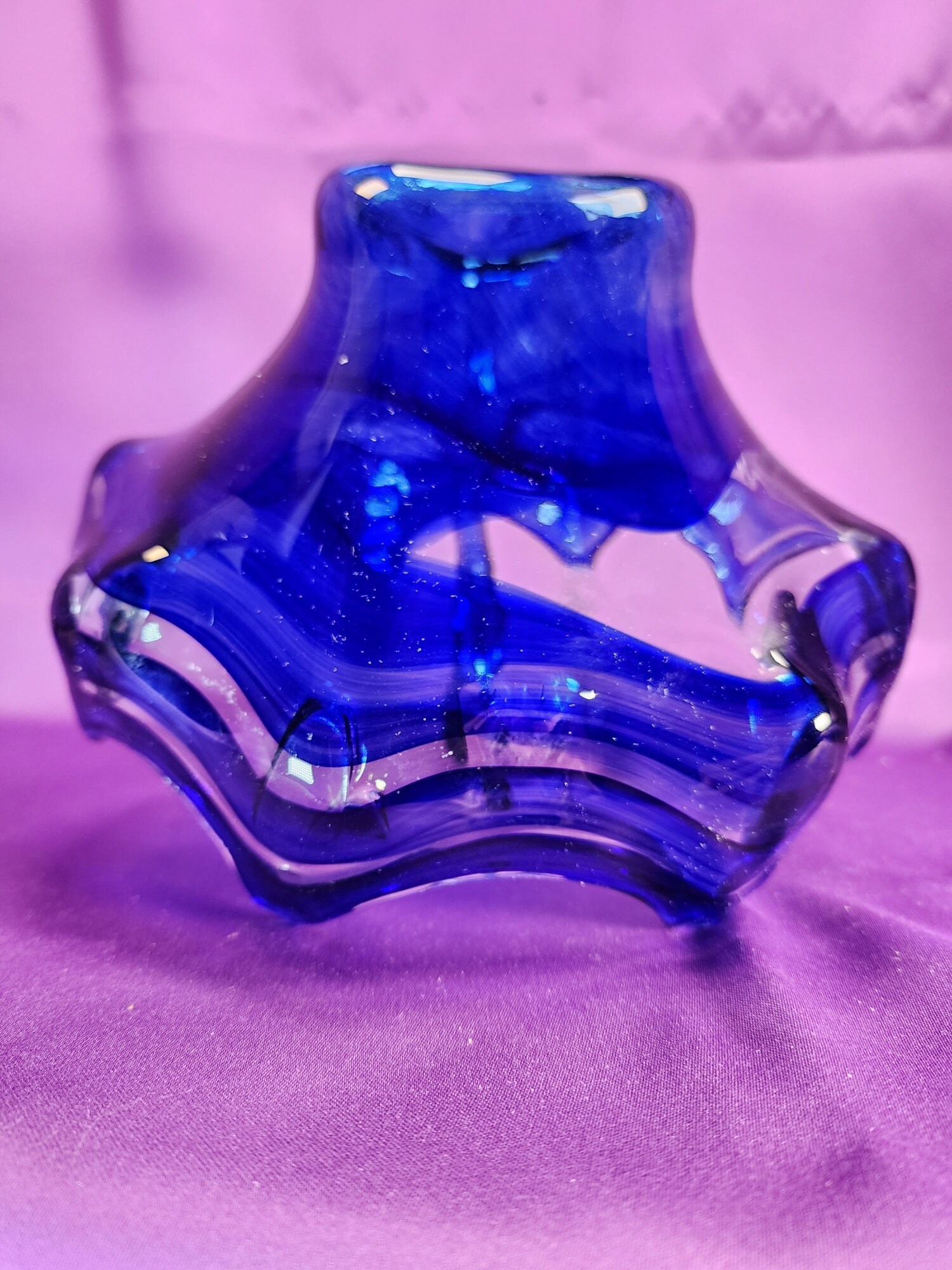 Vintage Murano Hand Blown Cobalt Swan - Etsy