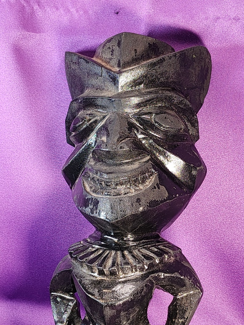 Vintage Tiki Dude With Cowboy Hat - Etsy