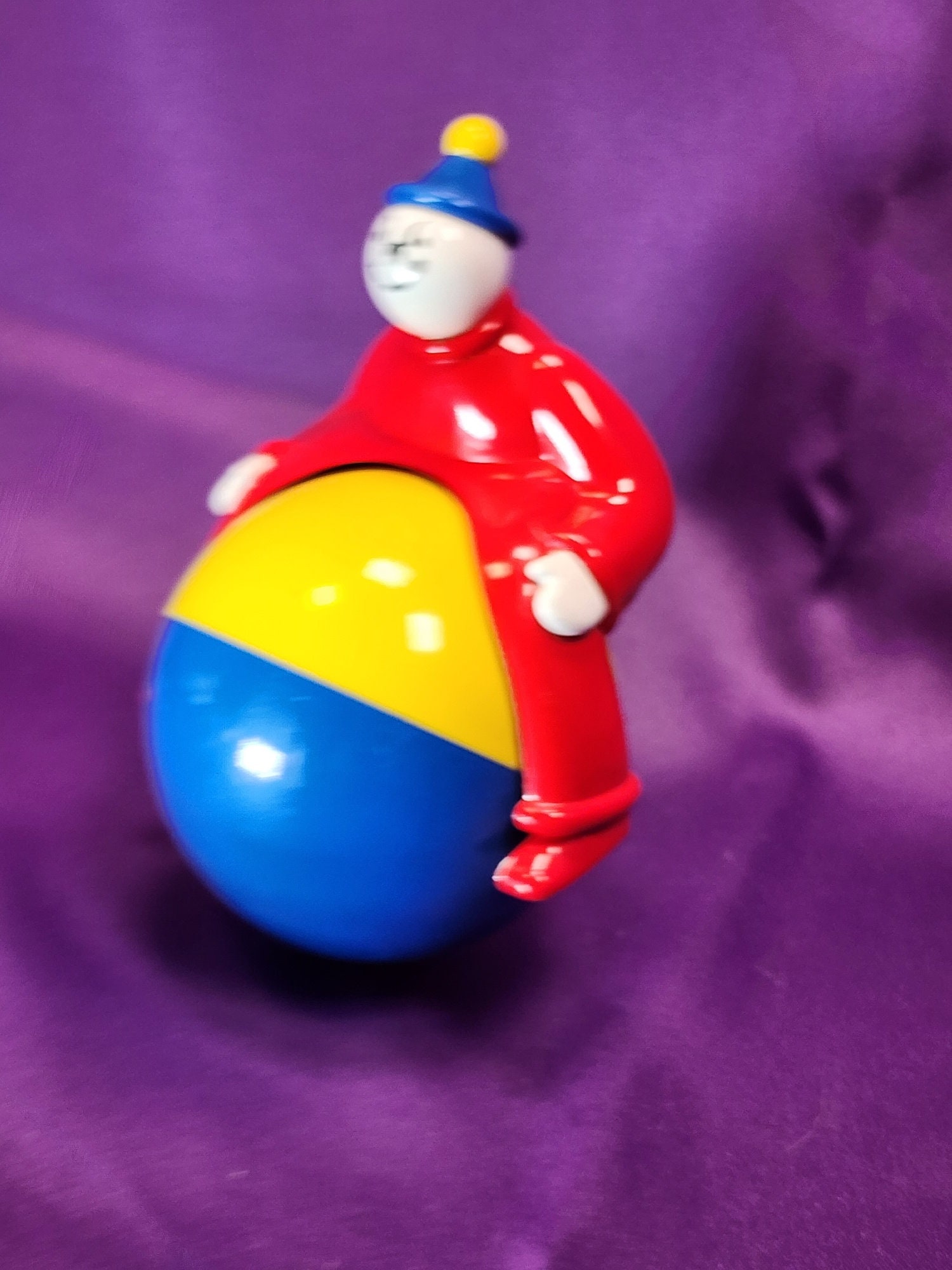 Vintage Rolling Clown Toy From Holland - Etsy