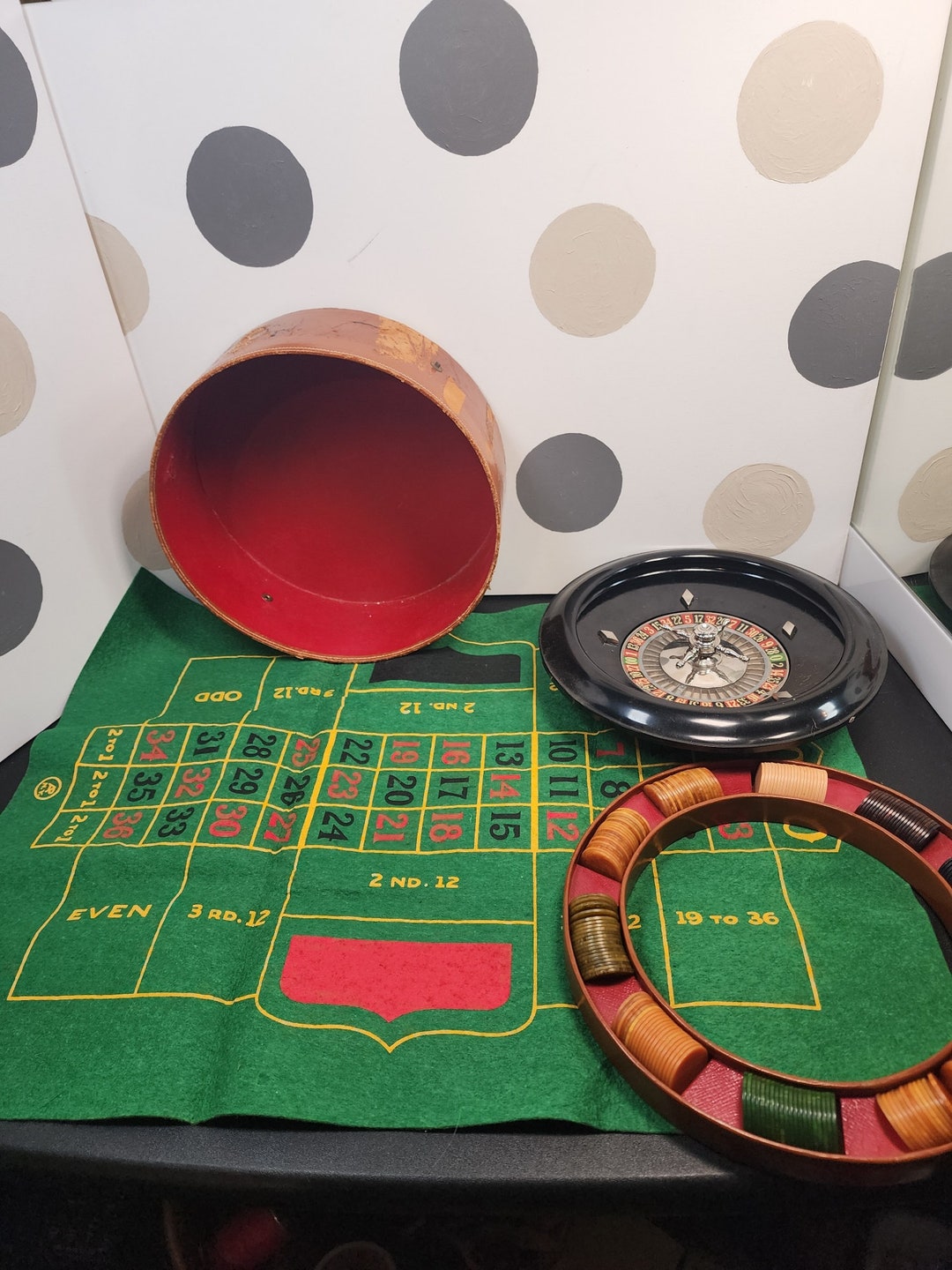 Vintage Bakelite USA Made Roulette Set - Etsy