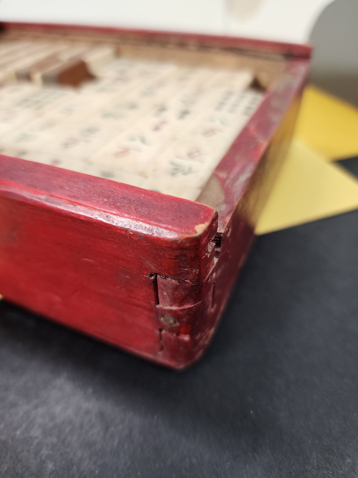 Vintage Bone and Bamboo Mahjong Set - Etsy