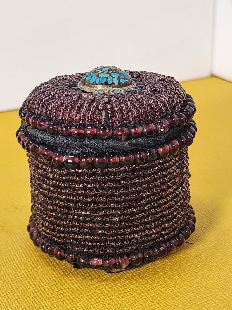 Vintage Beaded Tibetan Box - Etsy