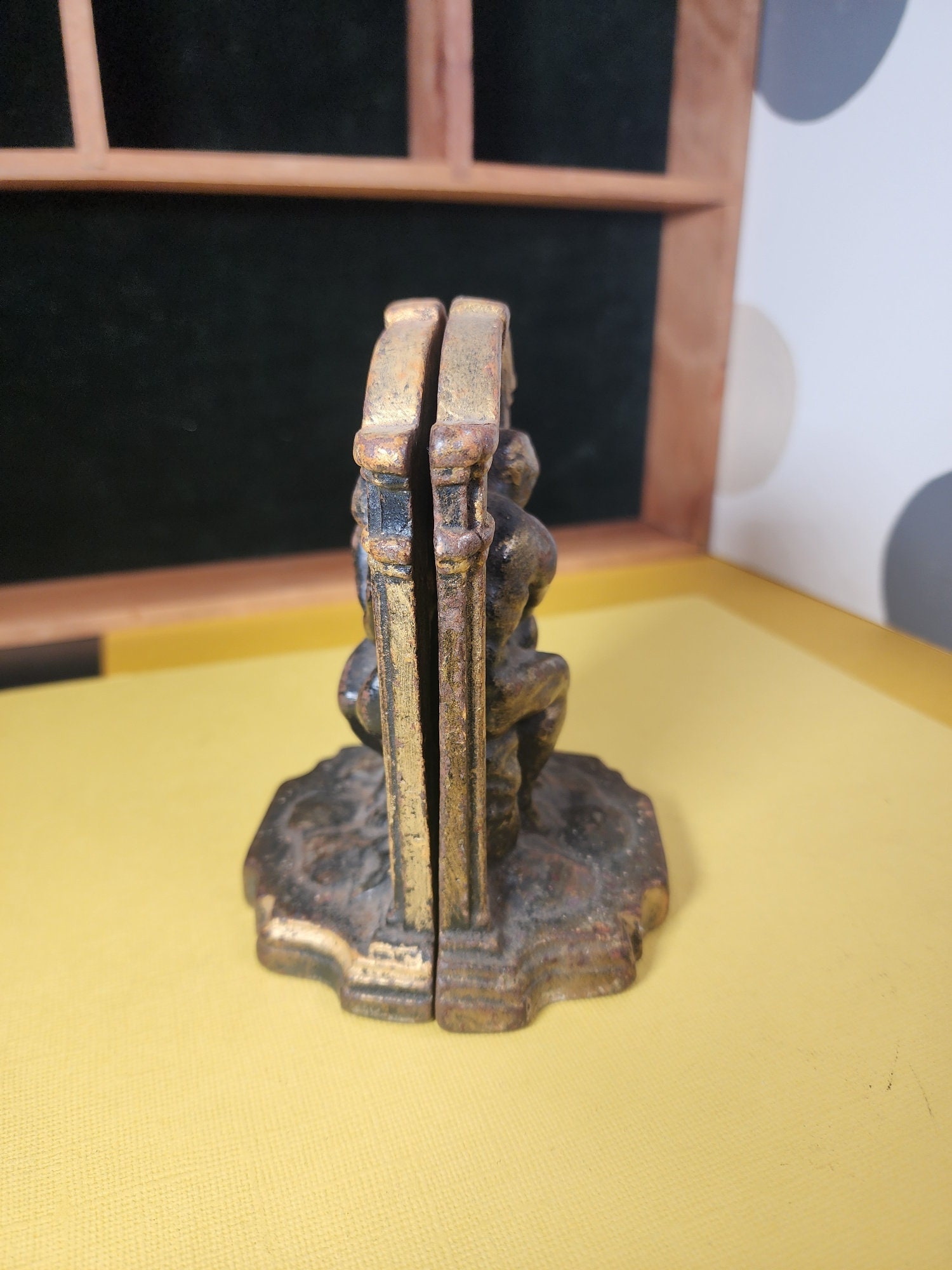 Vintage Thinker Bookends - Etsy