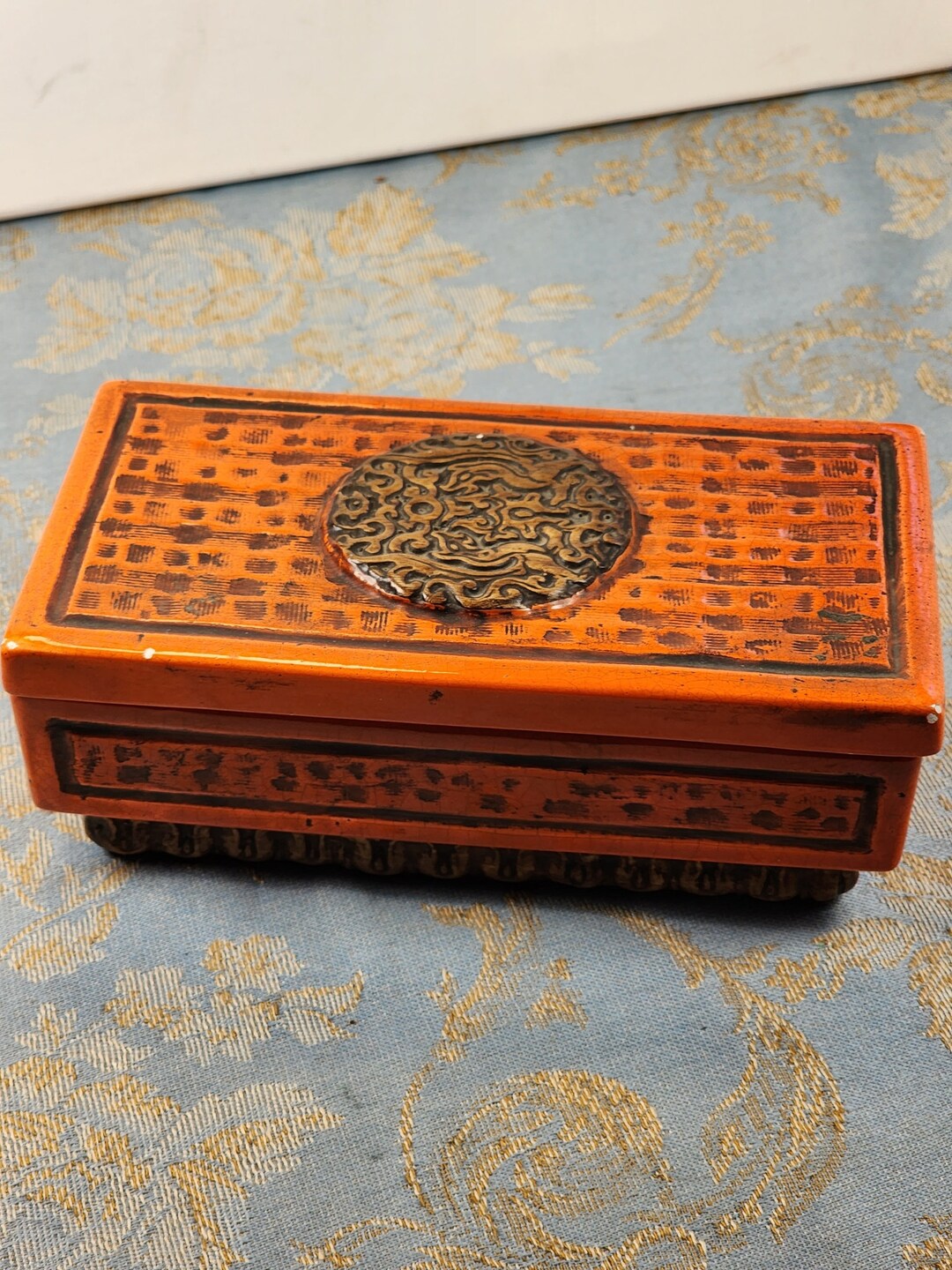 Vintage Ceramic Chinese Box - Etsy