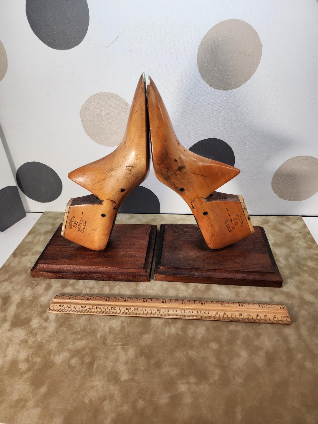 Habersham Plantation Shoe Form Bookends Vintage - Etsy