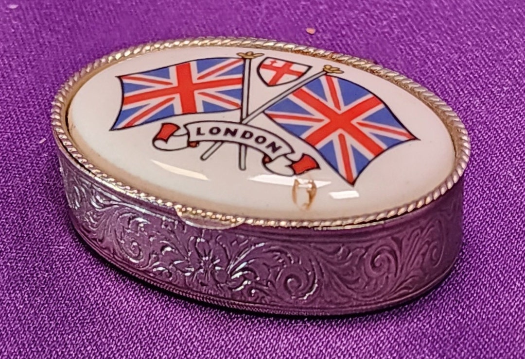 Vintage London Trinket Box - Etsy