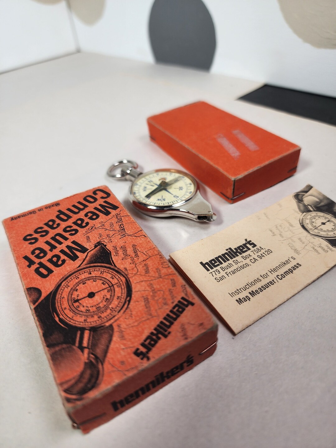Vintage Hennikers Map Measurer / Compass - Etsy