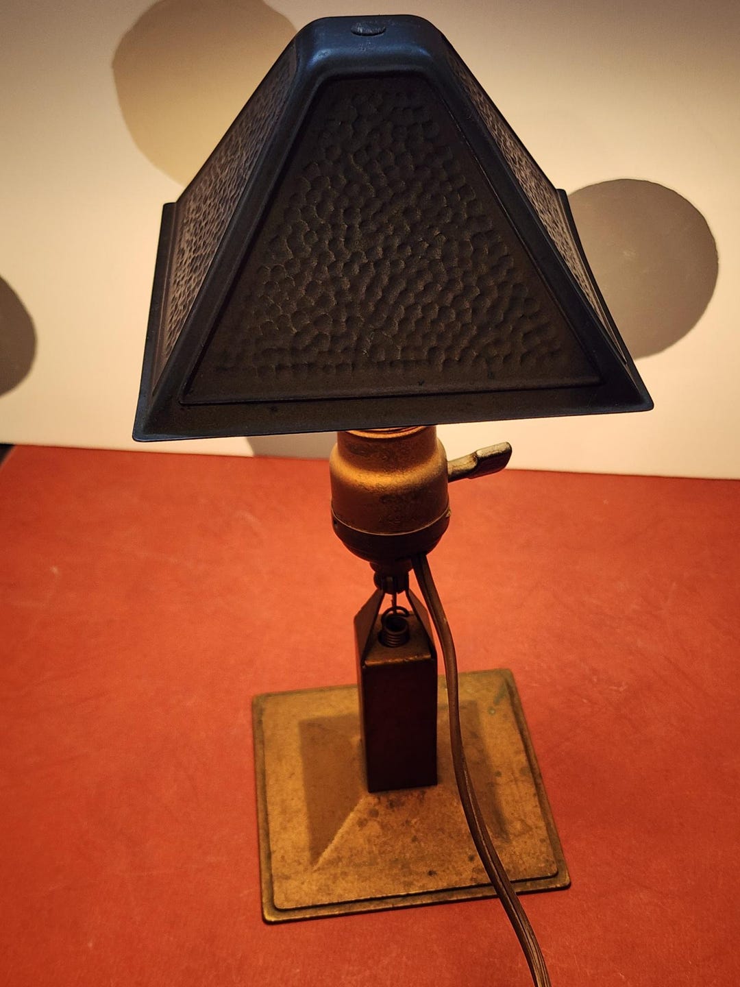 Greist Square Base Art-deco Lamp - Etsy