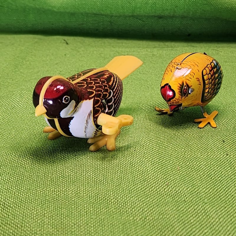 Wind up Tin Bird - Etsy