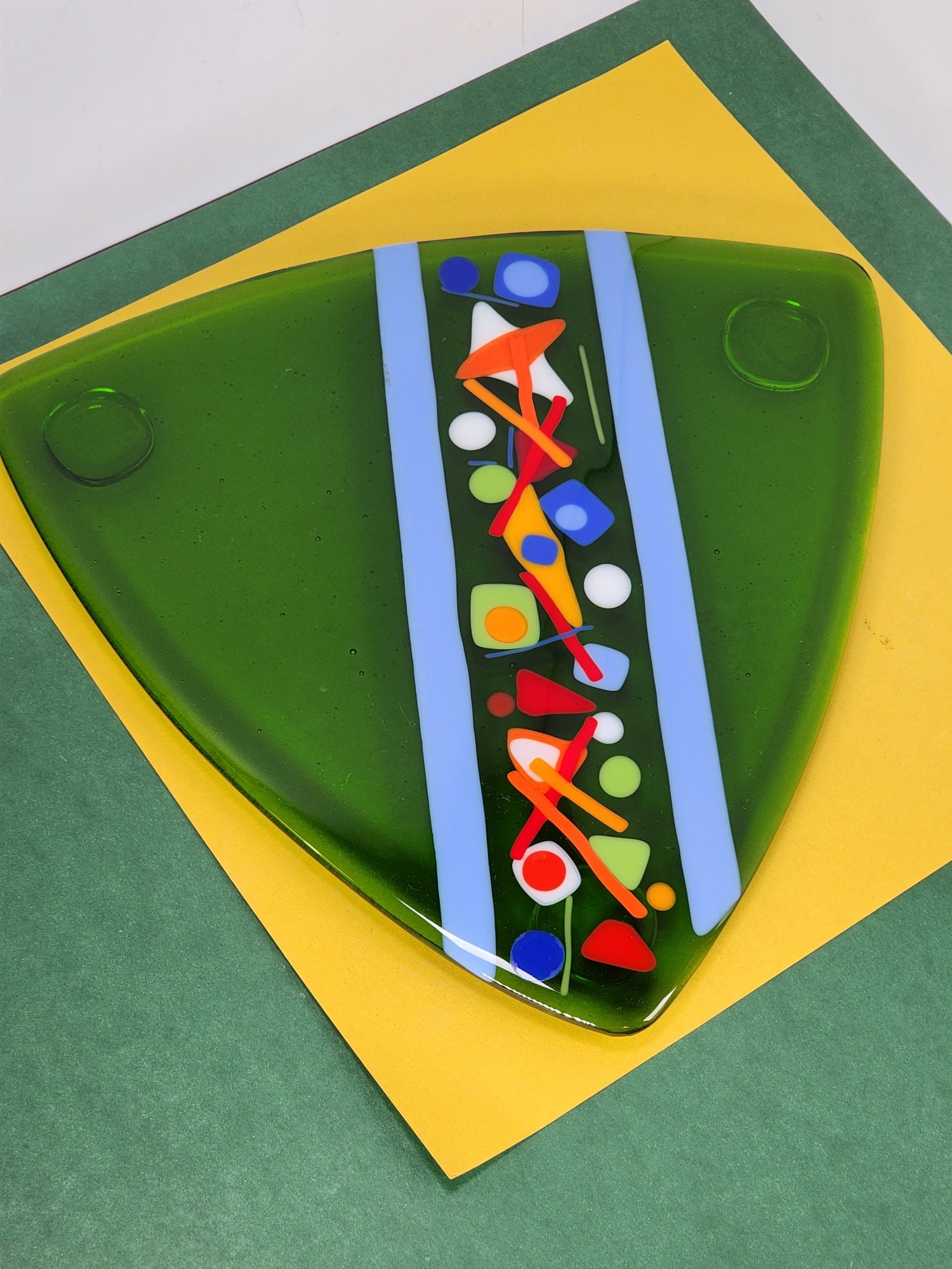 Hand-made Art Glass Trivett - Etsy