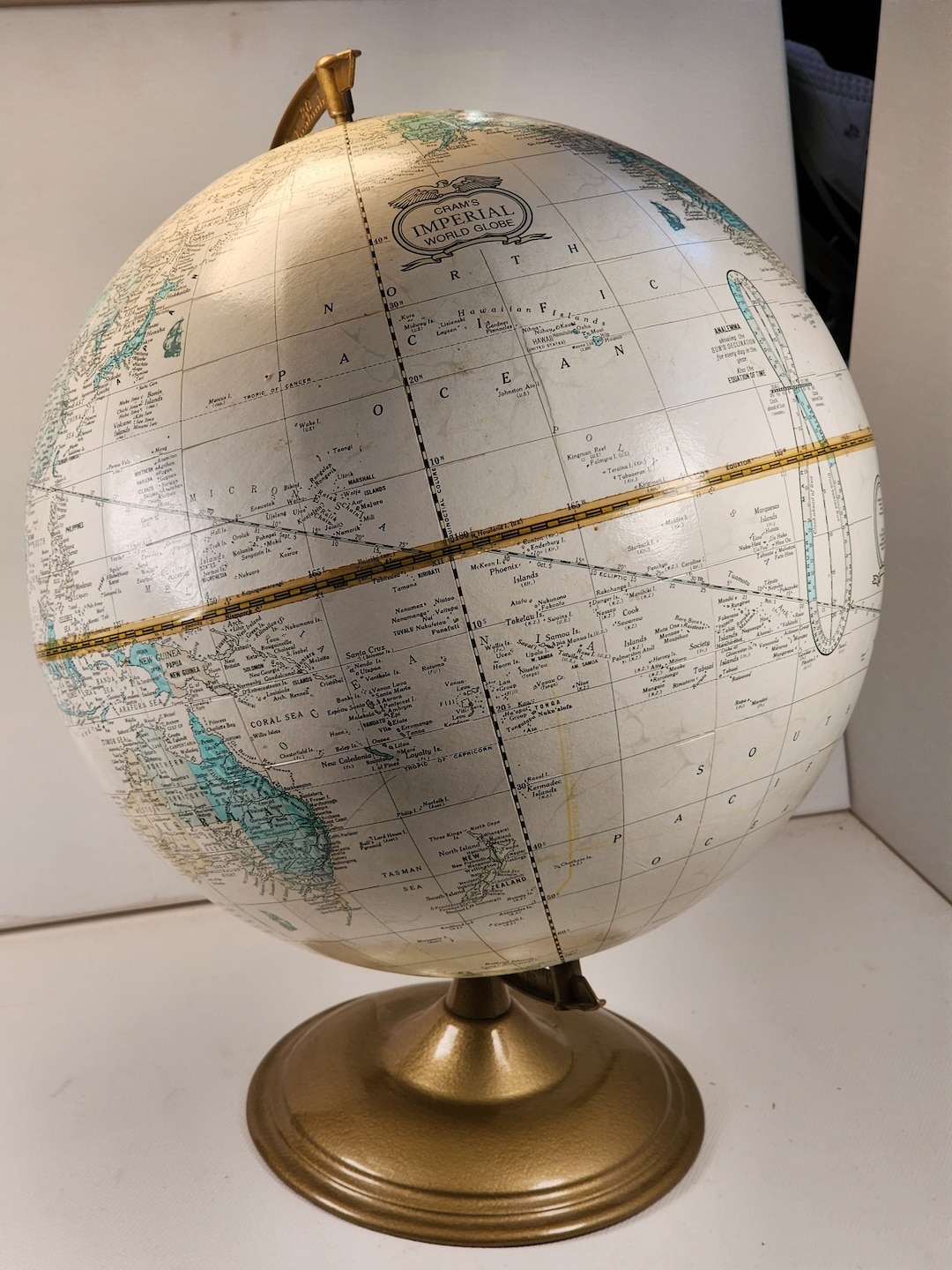 Vintage Crams Imperial World Globe - Etsy