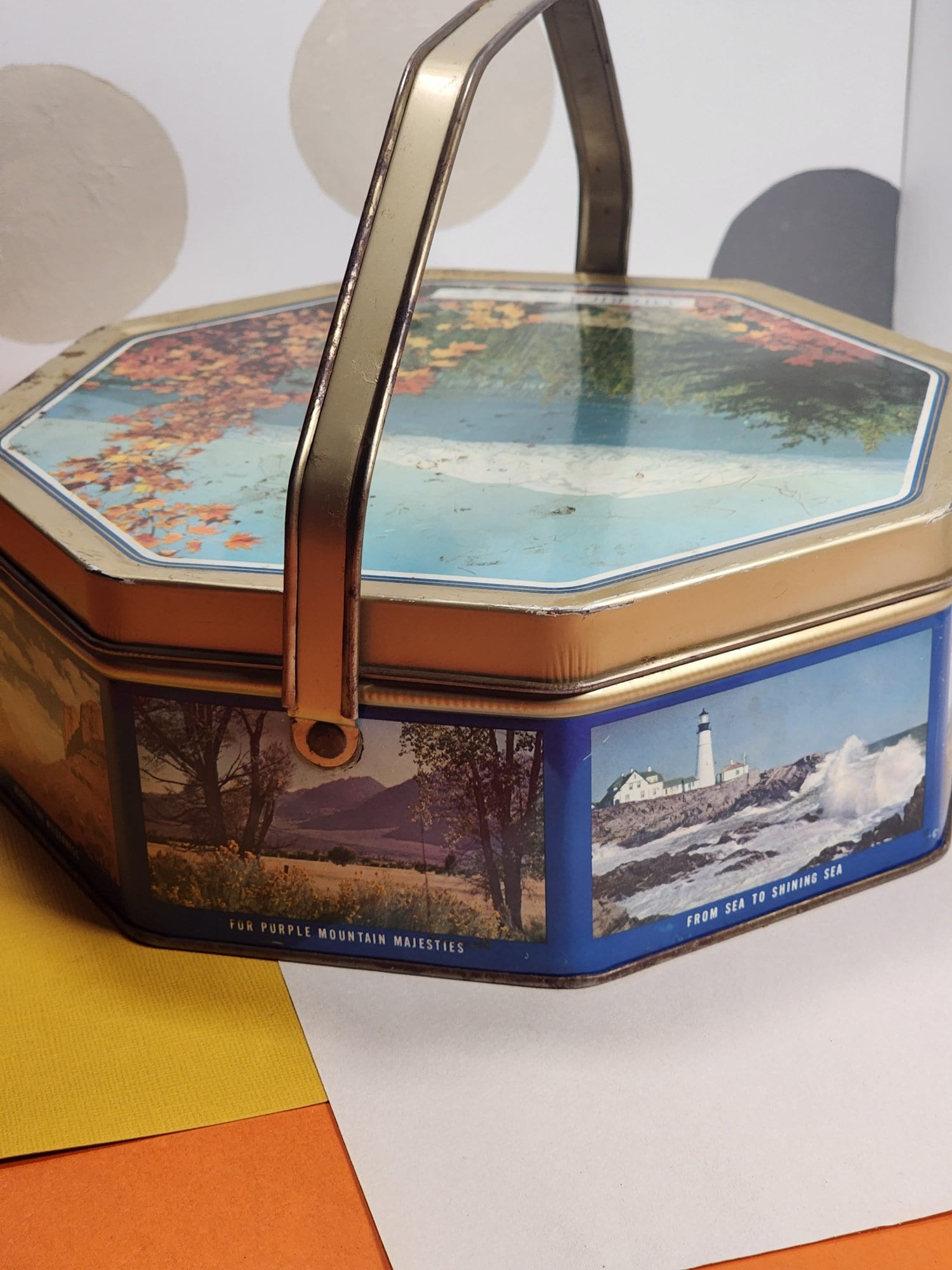 Commemorative Antique US Tin Button Box - Etsy