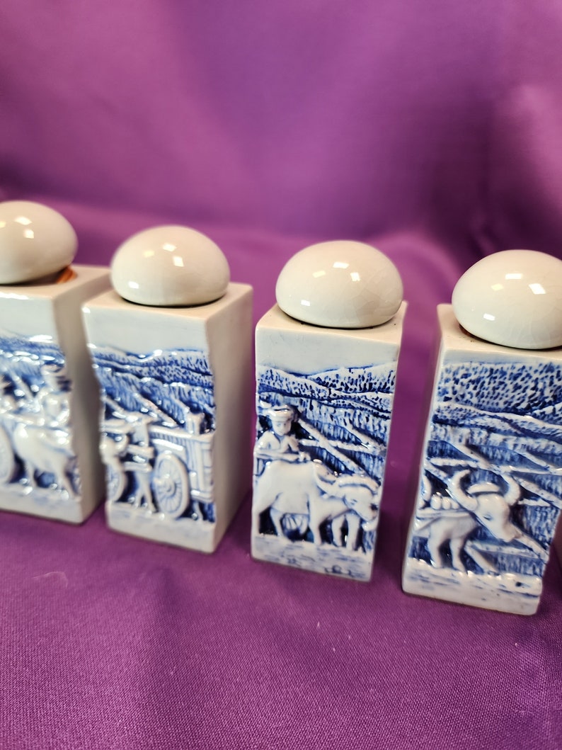 Vintage Ceramic Spice Containers - Etsy