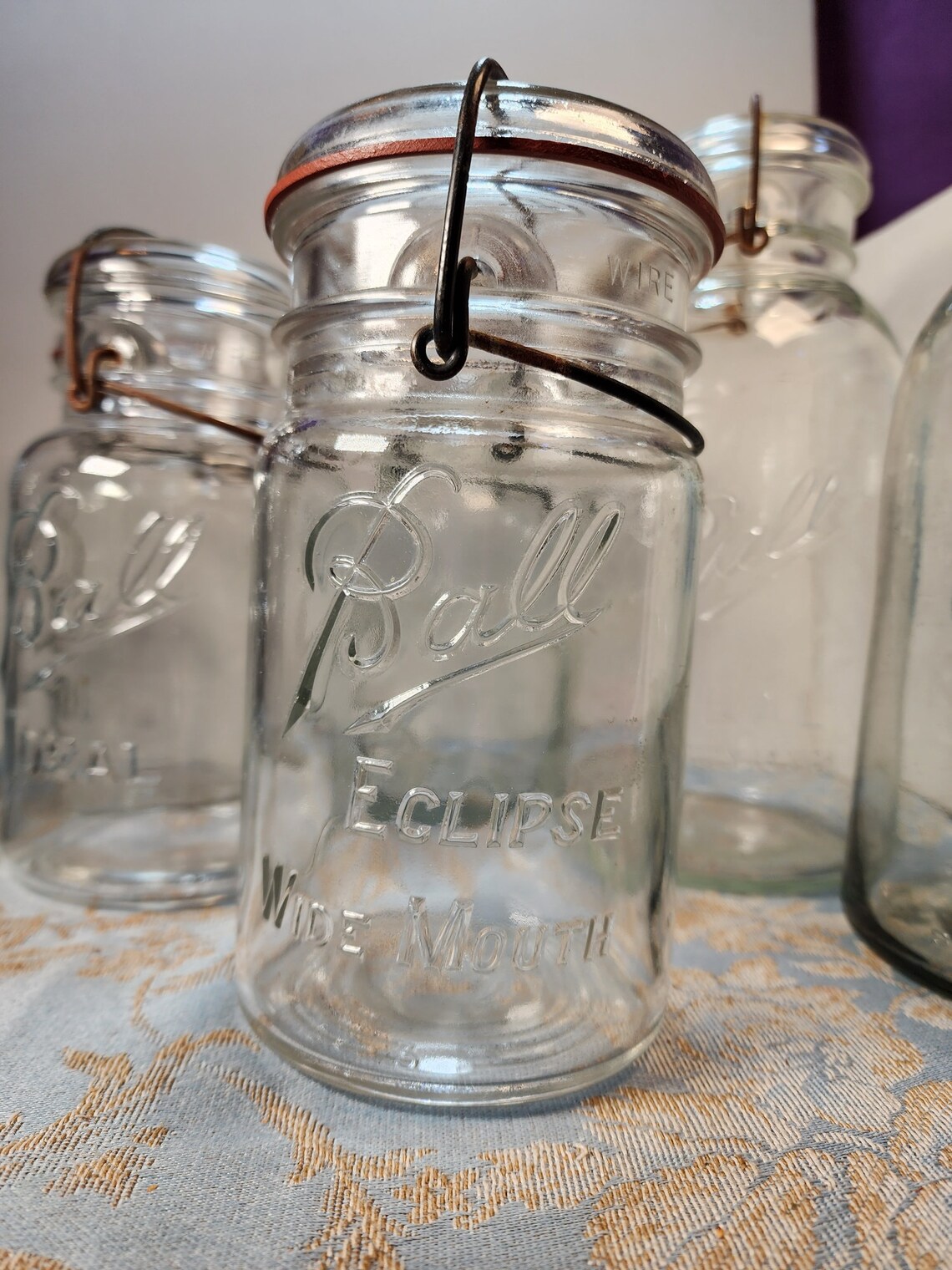 Lot of 7 Assorted Antique Ball Jars Large to Small - Etsy