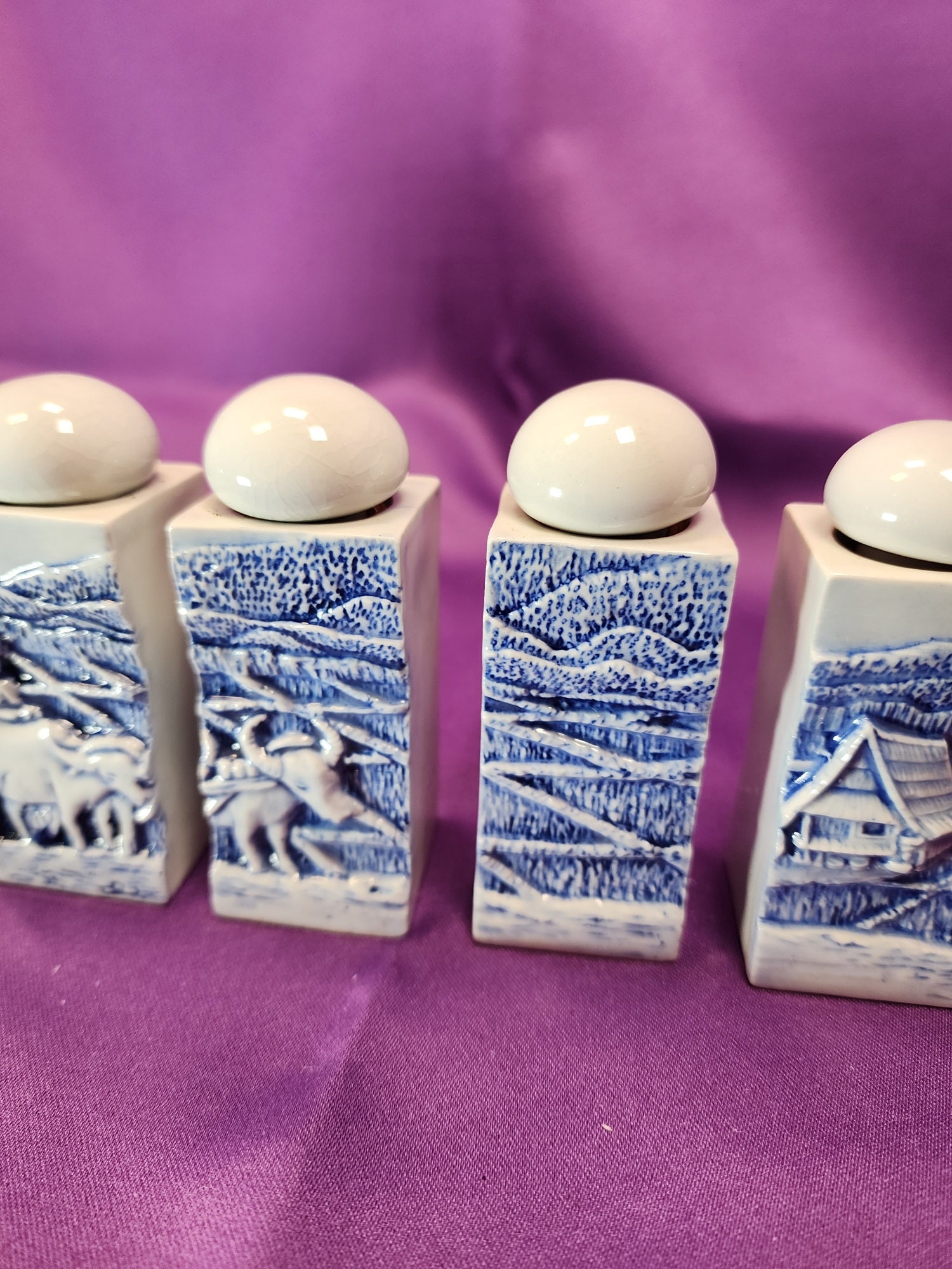 Vintage Ceramic Spice Containers - Etsy