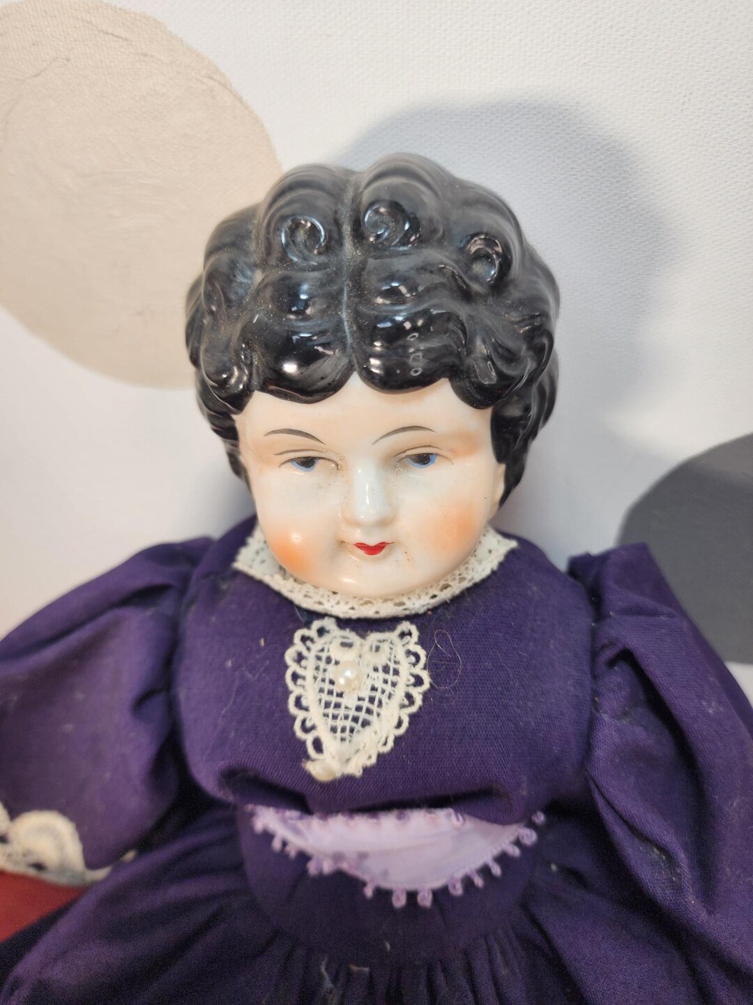 Antique German Porcelain Head Doll - Etsy