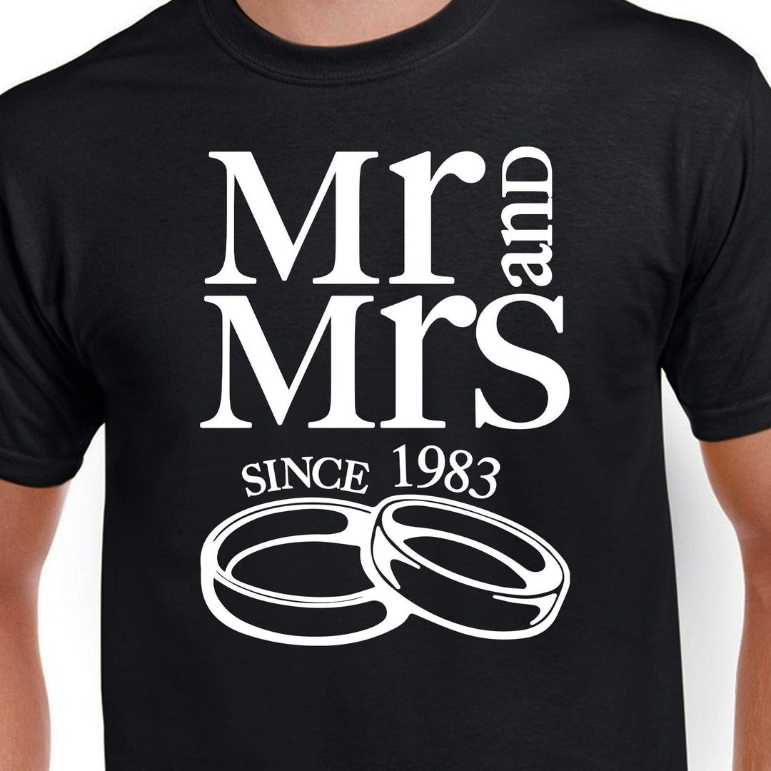Mr. and Mrs. Since 1983 Digital Files - Design Files - Cricut - SVG ...