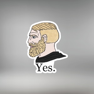 Chad Meme Stickers | Chad | Meme Sticker | Vinyl | Bundle Available ...