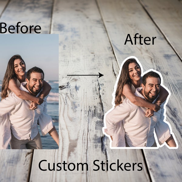 Personalized Photo Stickers - Etsy