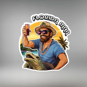 Florida Man Meme Sticker | Meme Sticker | Florida | Vinyl | Various ...