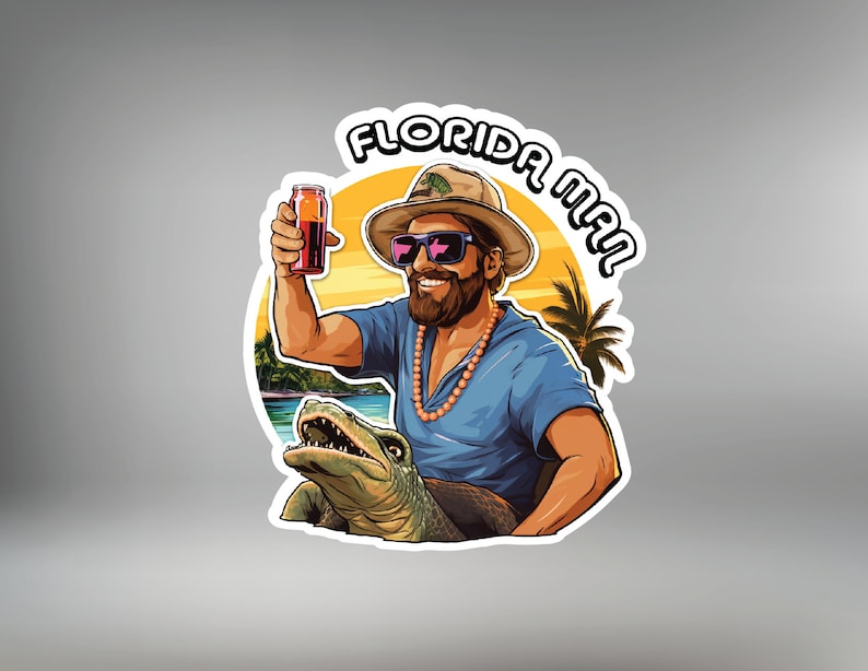 Florida Man Meme Sticker | Meme Sticker | Florida | Vinyl | Various ...