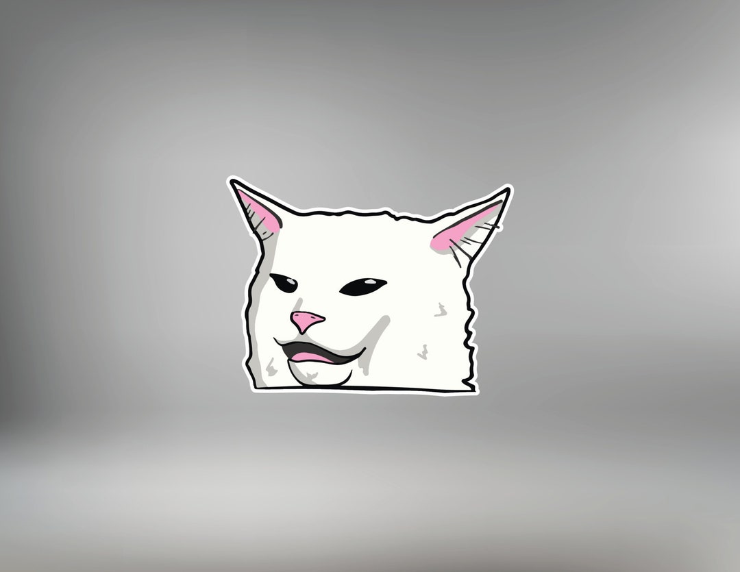 Smudge Cat Meme Sticker | Meme Sticker | Vinyl | Various Sizes - Etsy