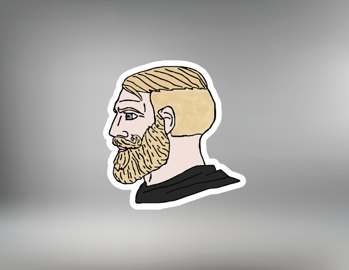 Chad Meme Stickers Chad Meme Sticker Vinyl Bundle Available Various ...