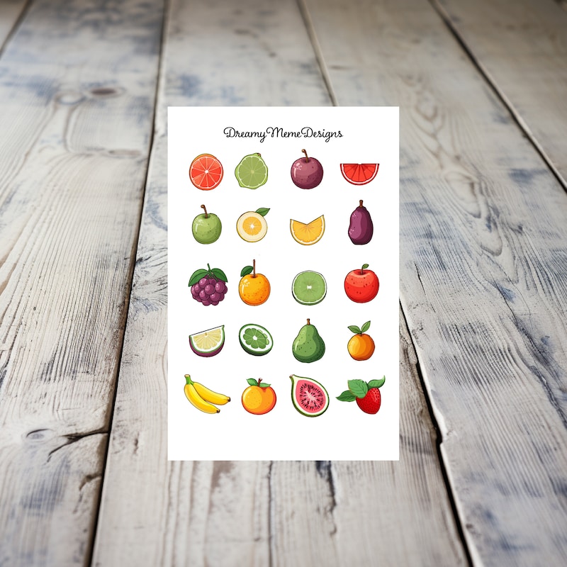 Fruit Stickers - Etsy