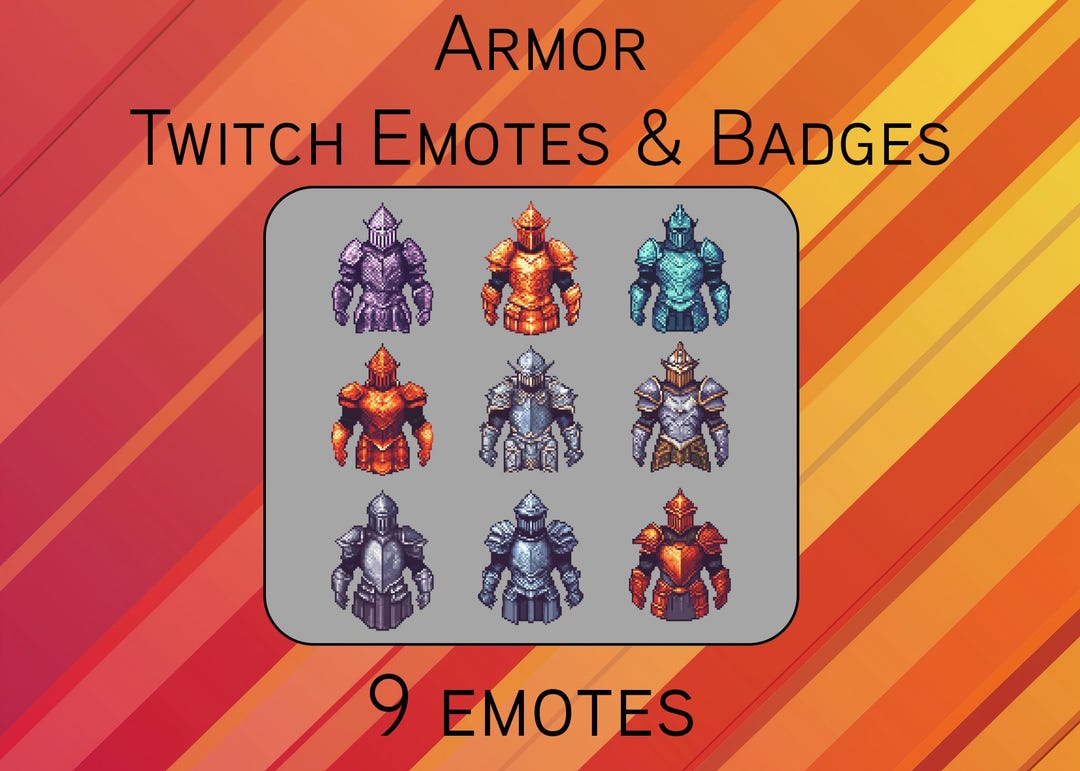 Armor Emotes | Twitch Emotes | Discord Emotes | Various Armor | Static ...