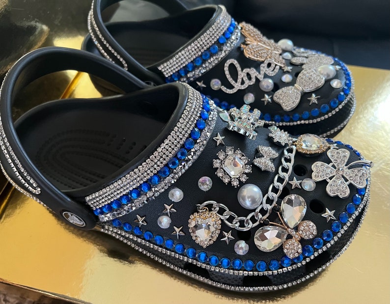 Charmed Blinged Crocs - Etsy